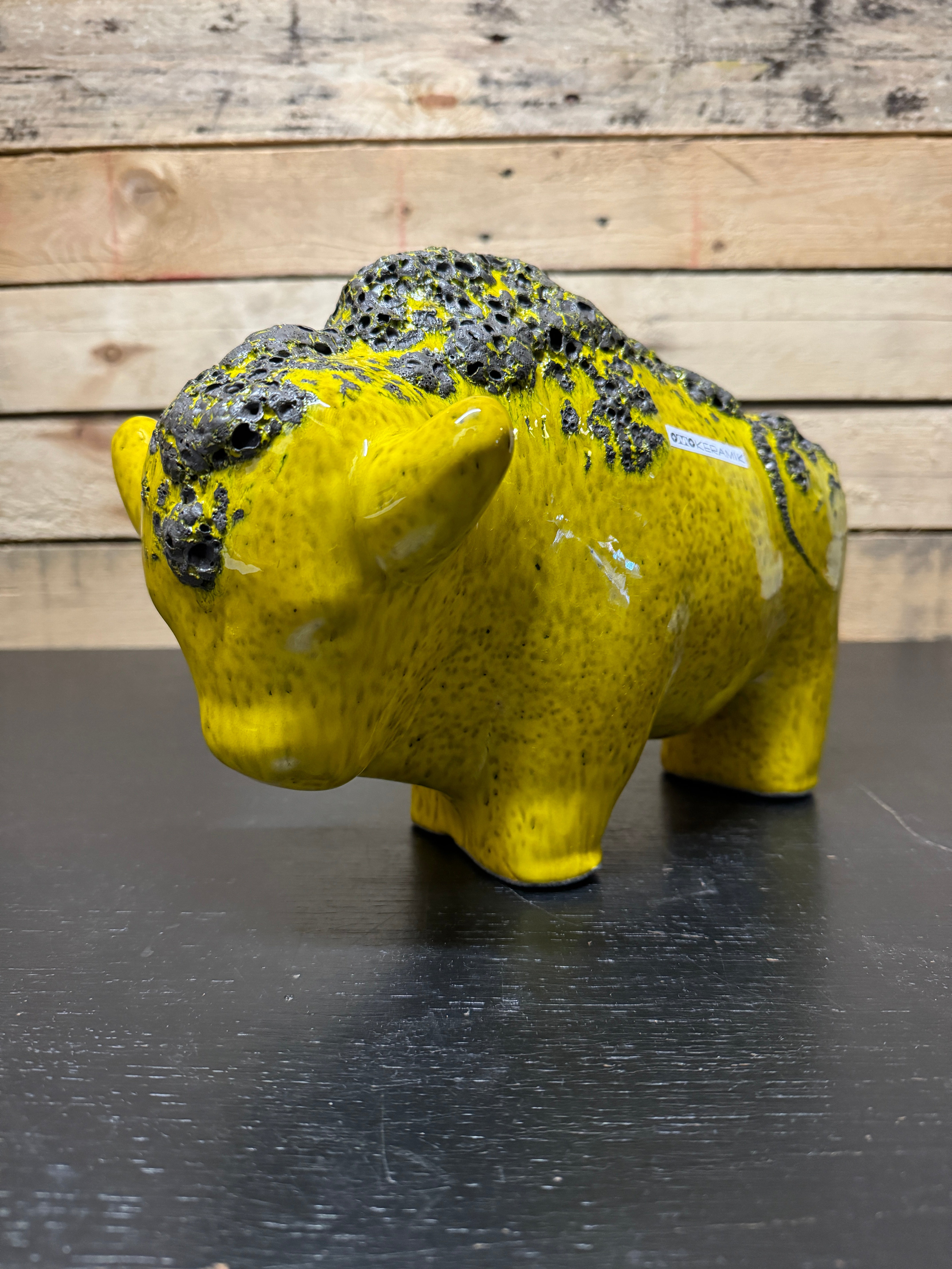 Otto Keramik Large Ceramic Bison West German Pottery Fat Lava – www ...